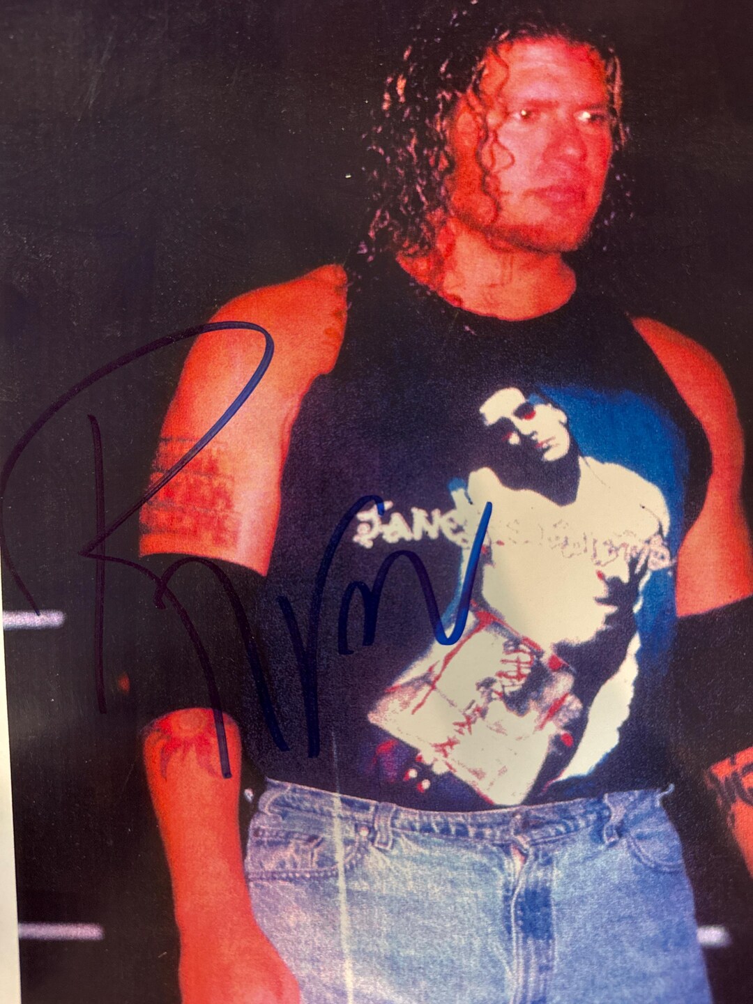 Raven Scott Anthony Levy WWF WWE Promotional Wrestling Hand-signed ...