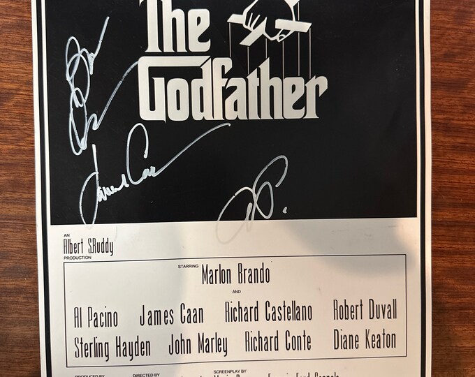 Godfather 11"x14" Poster 4x Hand Signed Autograph Byfrancis Ford ...