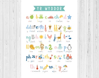 Welsh Alphabet | Etsy
