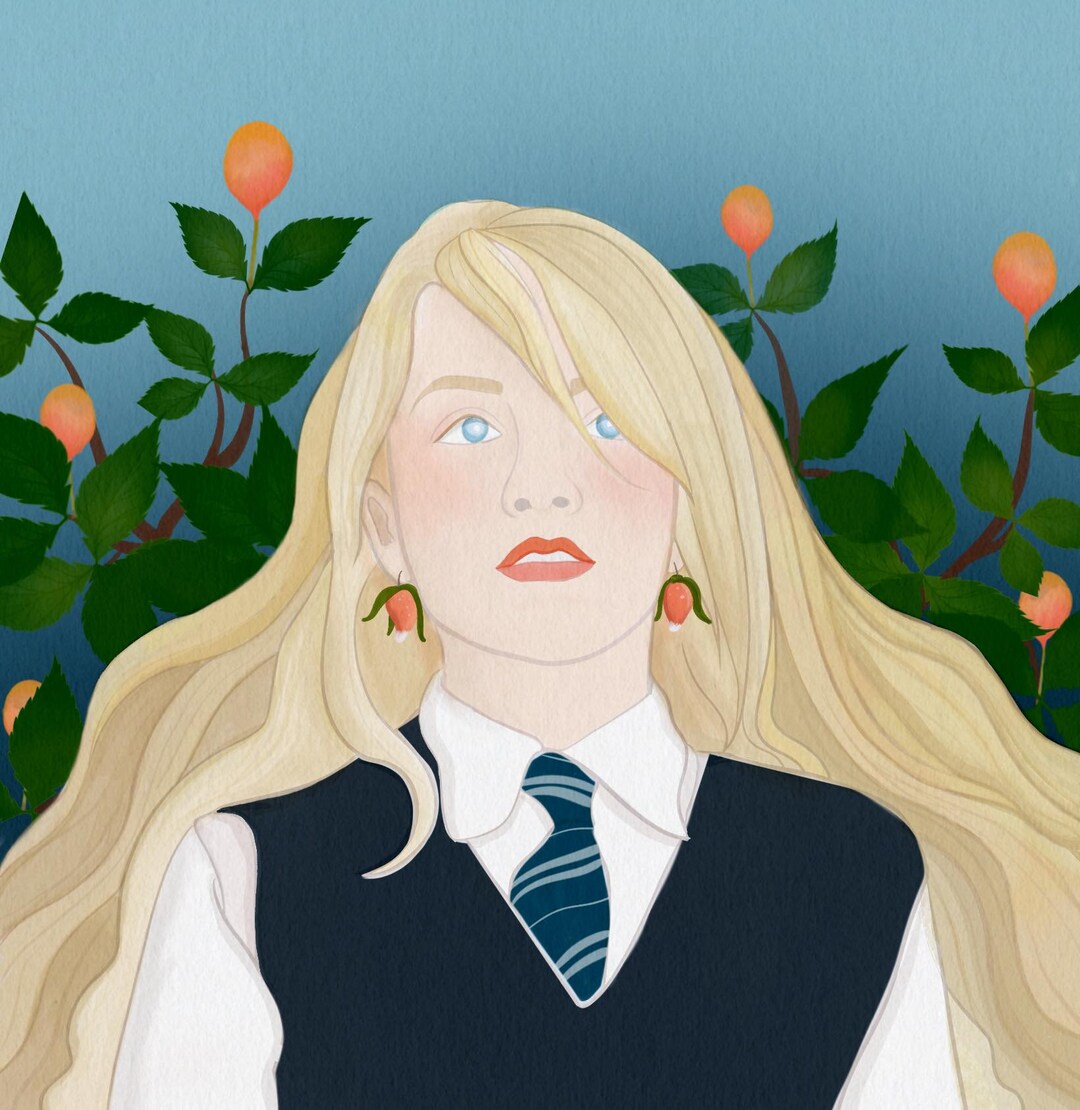 Luna Art Print, Harry Potter Fan Art, Harry Potter Gift, Luna Fan Art ...