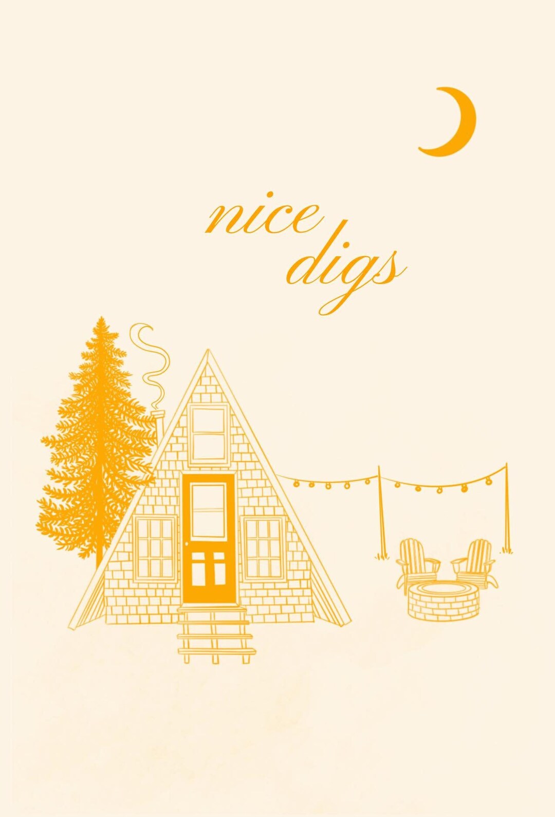 Custom Home Illustration Handmade Housewarming Gift Modern Custom House ...