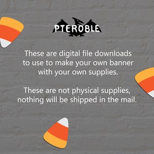Candy Corn Garland Banner Halloween Decor Layered Svgs PNG DXF Cut ...