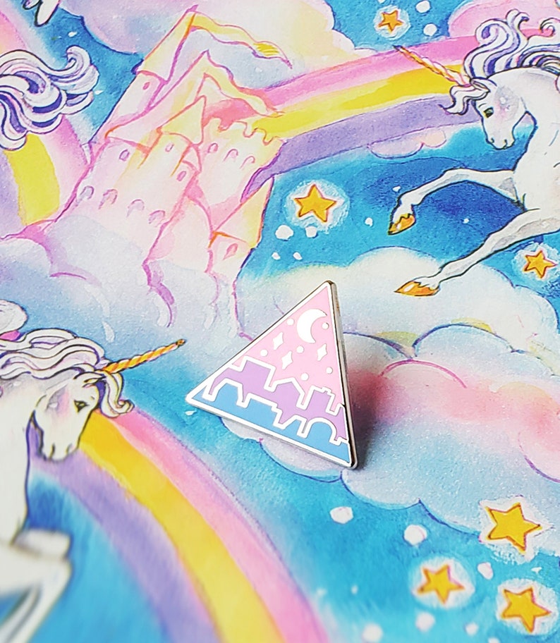 Cute Enamel Pins Nightfall Cityscape Lapel Pin Space Kei | Etsy