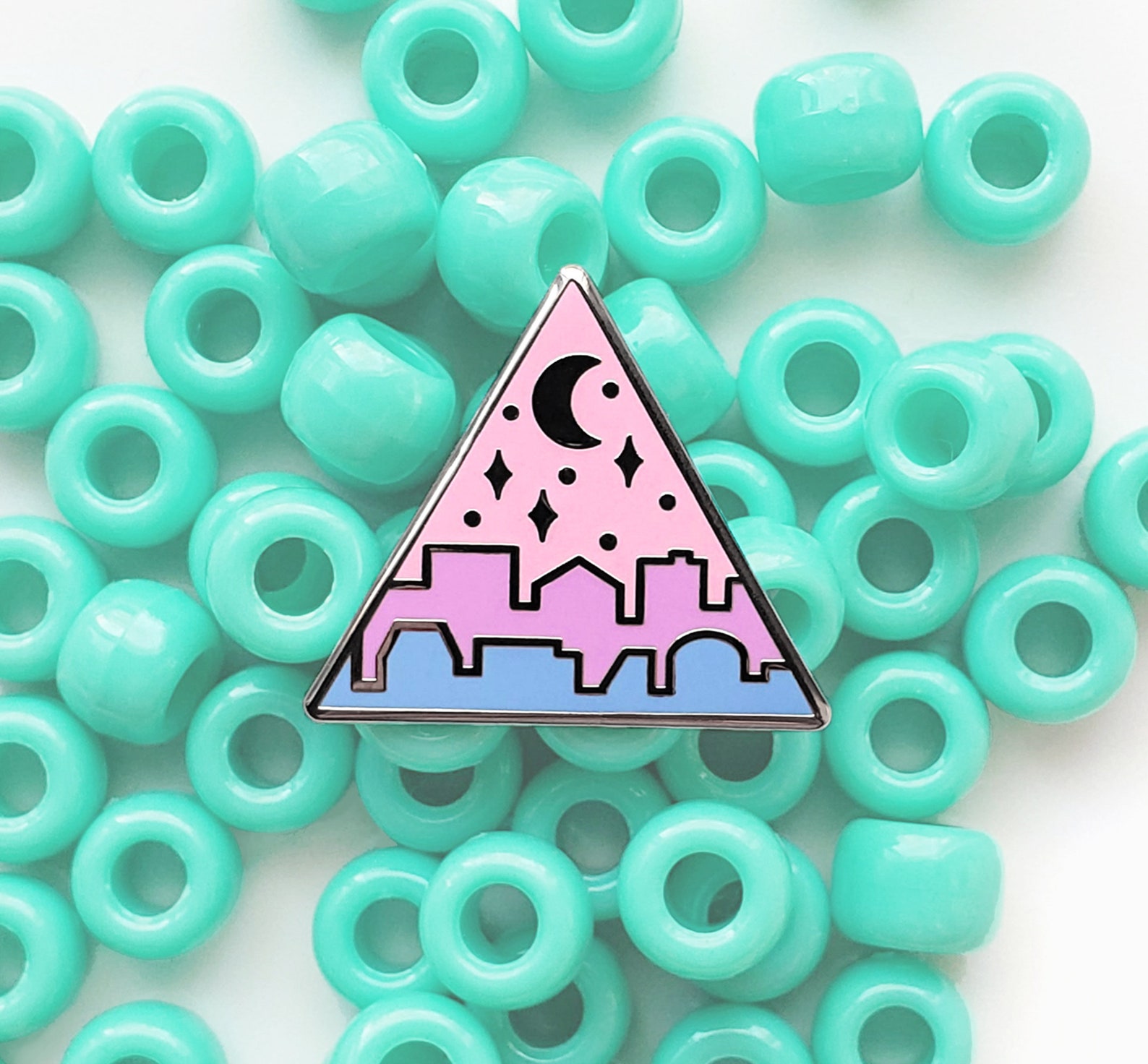 Cute Enamel Pins Nightfall Cityscape Lapel Pin Space Kei - Etsy