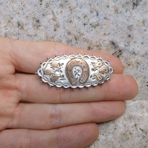 Victorian Silver Good Luck Brooch, Antique Silver Brooch, Antique Lucky ...