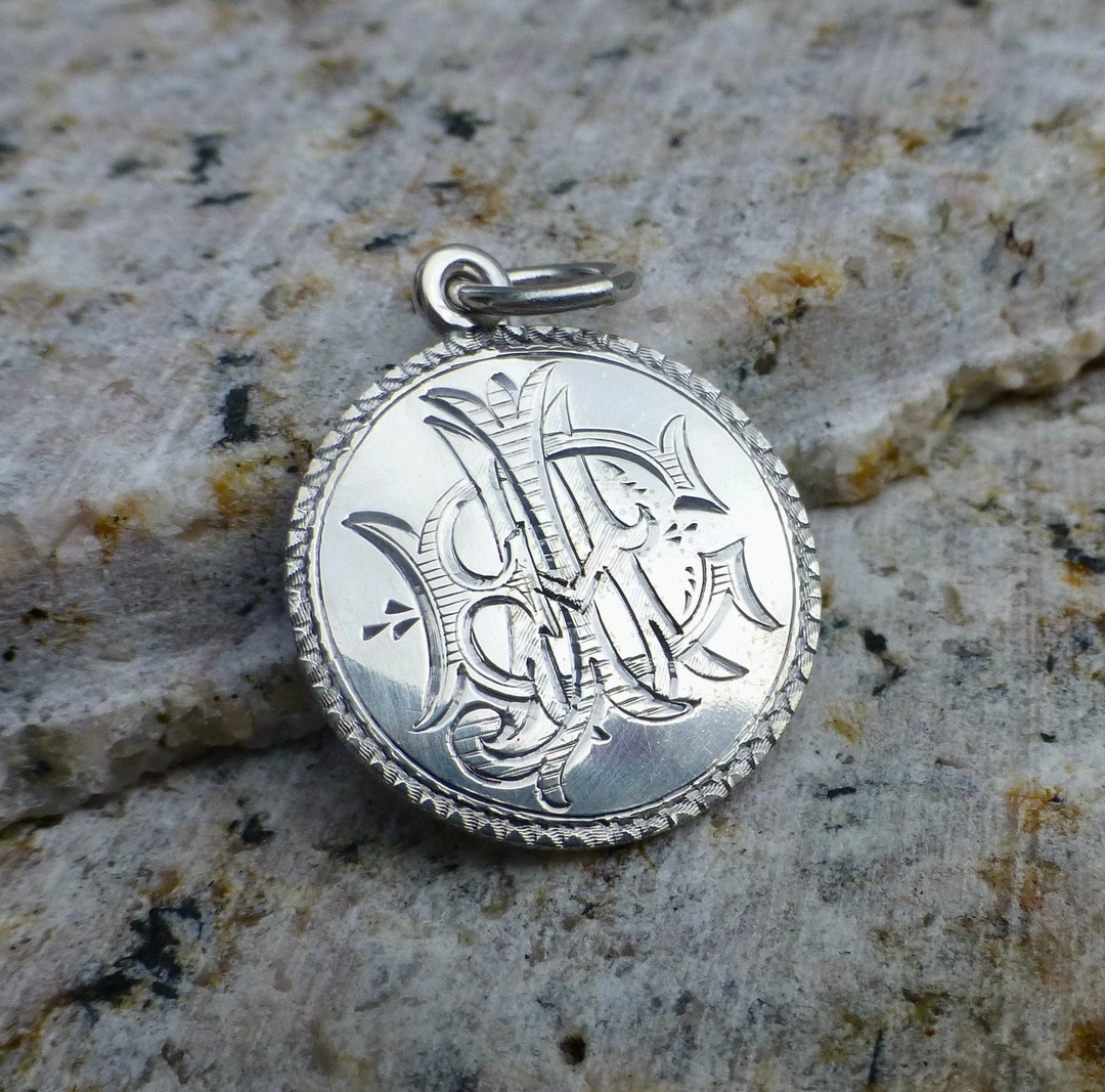 Victorian J A E Monogram Love Token Charm or Pendant, Dated 1882 - Etsy