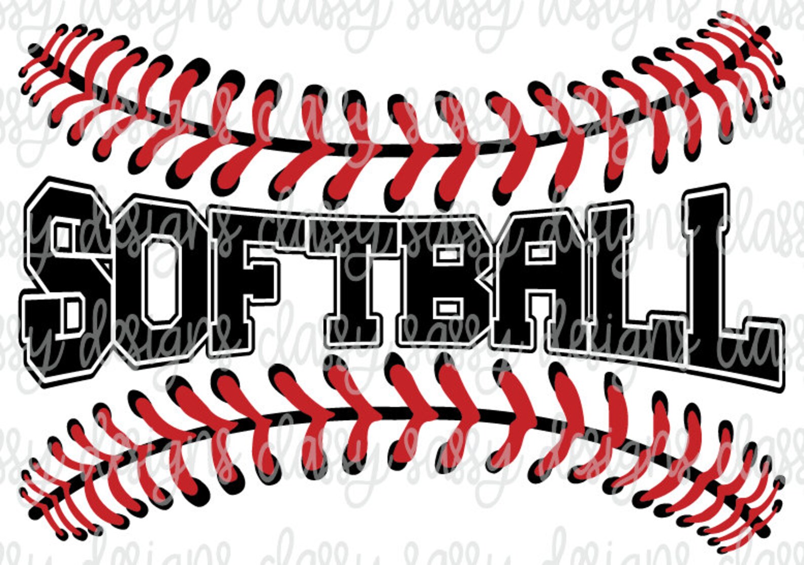 Softball Stitches Laces Threads Sublimation Transfer Ready to - Etsy