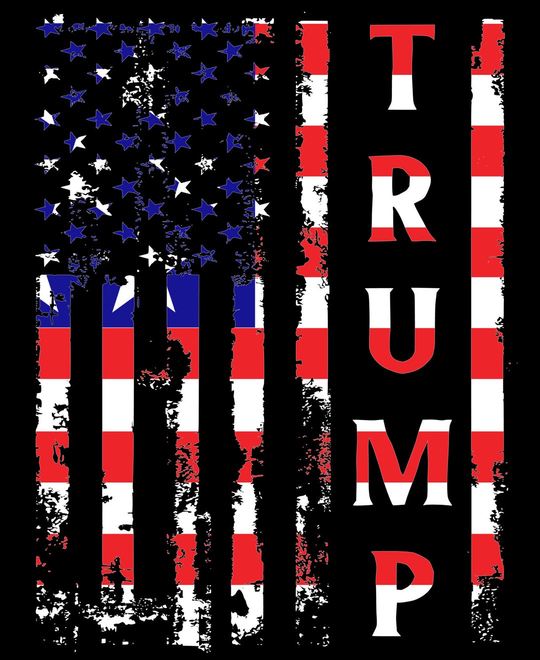 Trump Flag Republican American Flag Distressed Flag Red White Blue PNG ...