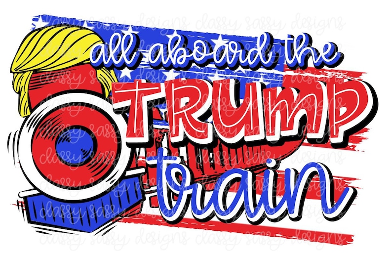 All Aboard the Trump Train Republican Trump 2020 Decal - Etsy