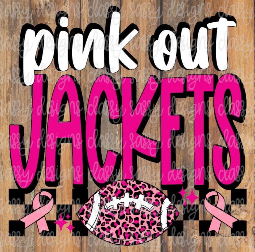 Pink Out Jackets, Breast Cancer Awareness, Football, PNG INSTANT ...