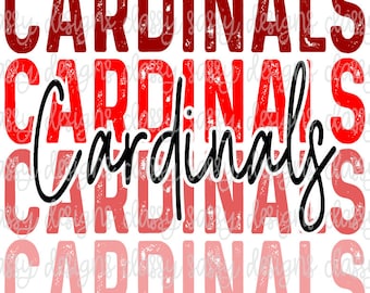 Cardinals Red School Mascot, School Spirit Png, Sports Png, Svg PNG ...