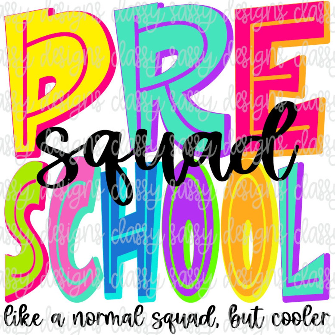 Back to School Pre School Pre K Squad, First Day of School, Teacher ...