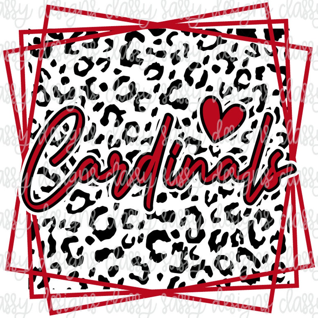 Cardinals Red School Mascot, School Spirit, Team Shirt, Sports, Svg PNG ...