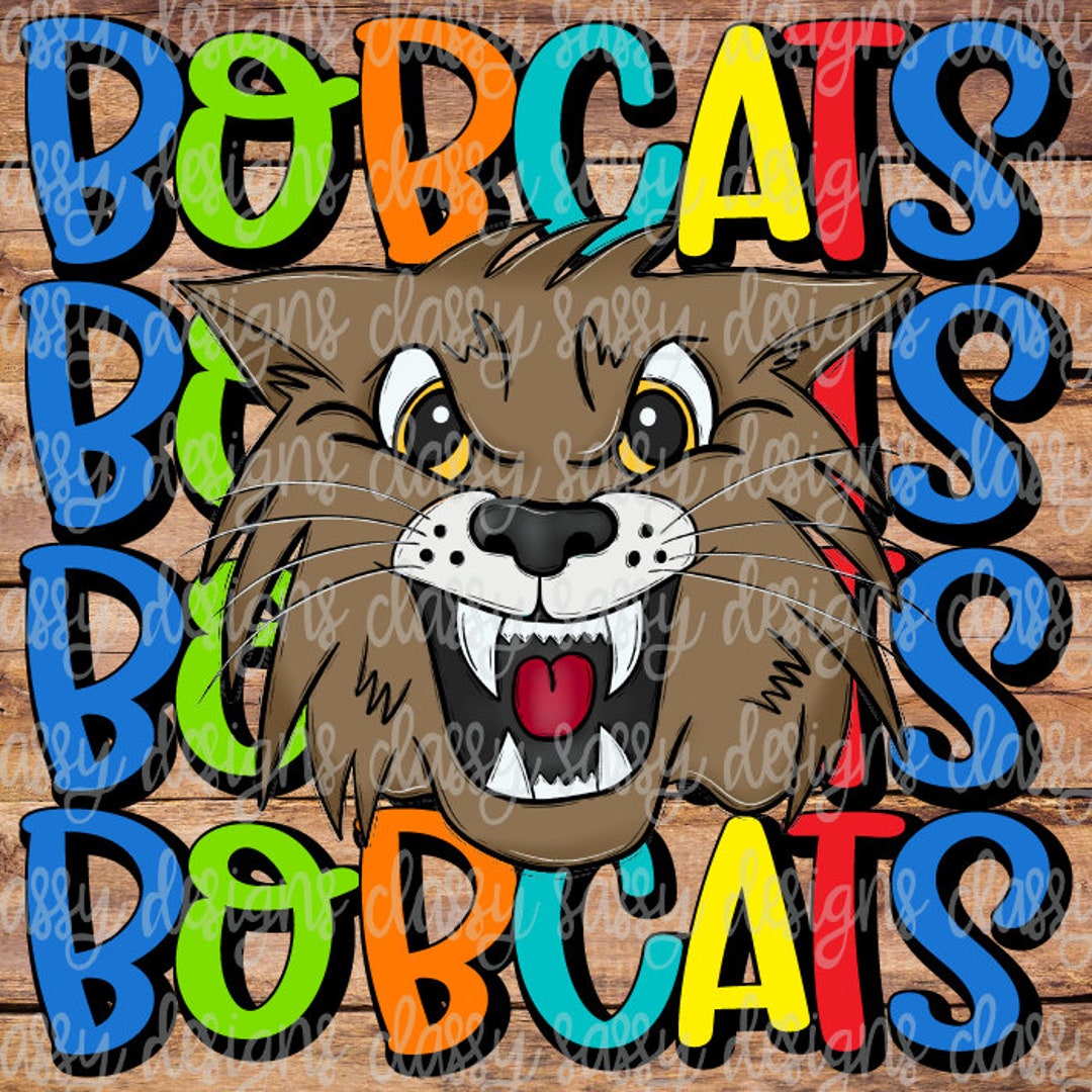Bobcats School Mascot, Preppy Mascot, School Spirit Png, Sports Png ...