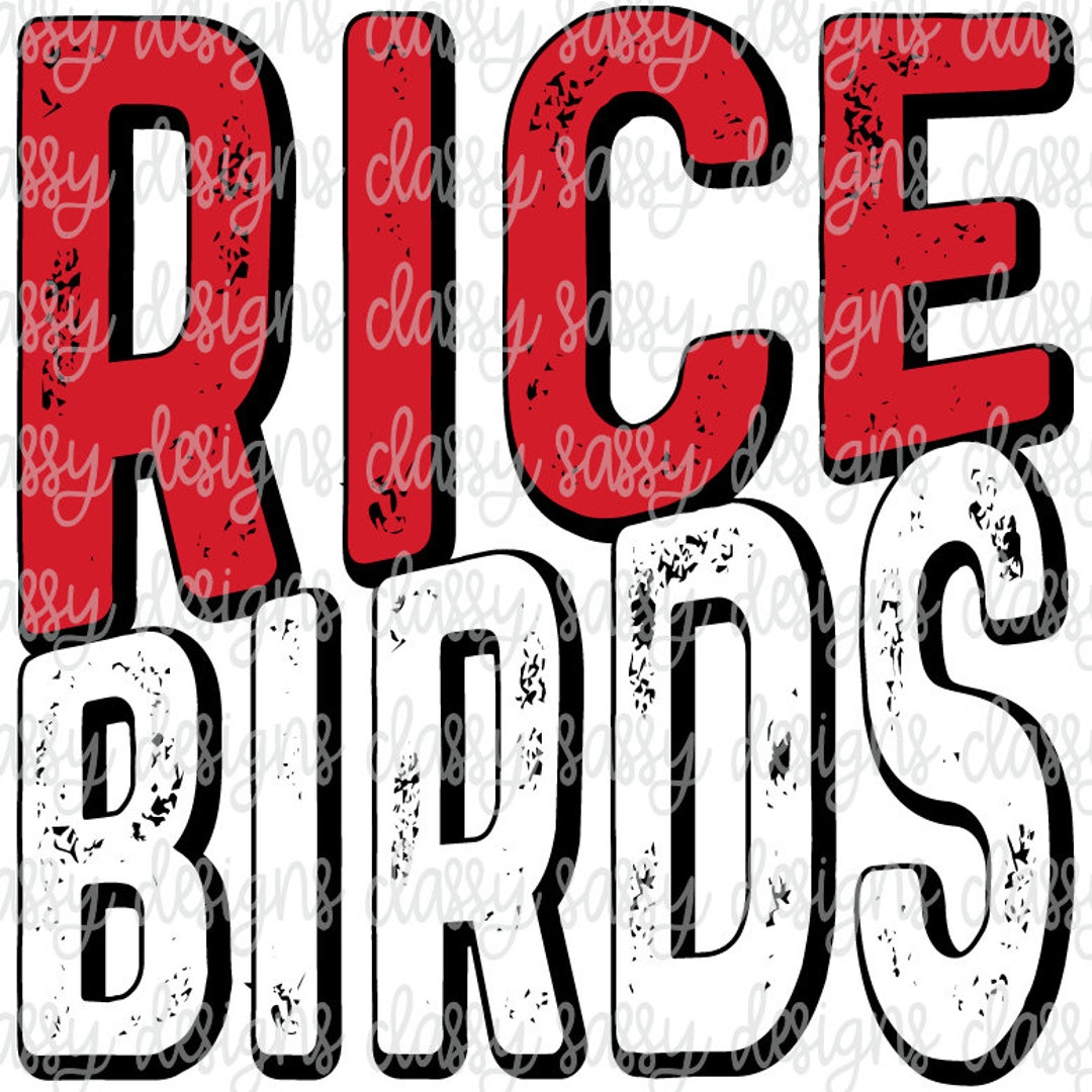 Ricebirds School Mascot Name Pastel Svg PNG INSTANT DOWNLOAD Print and ...
