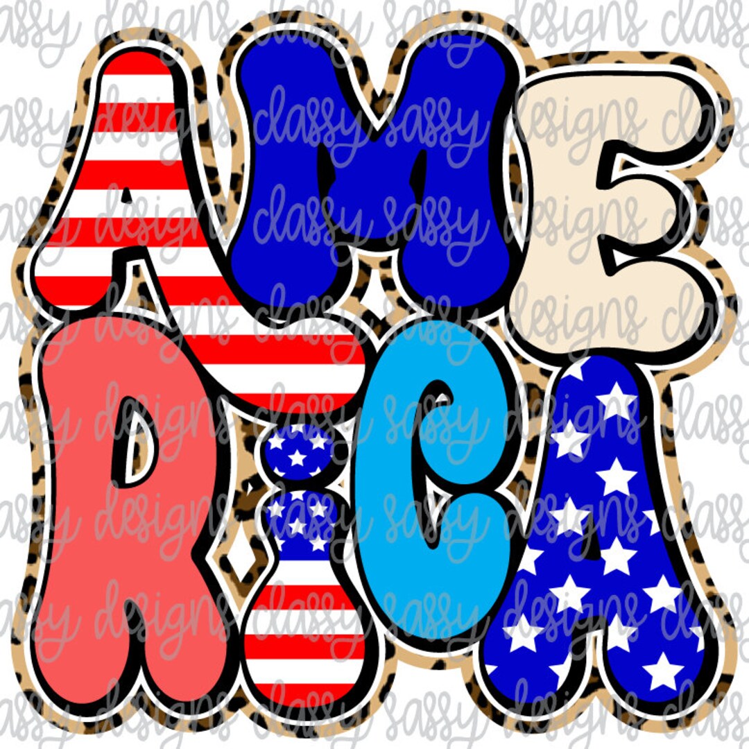 America Patriotic American Flag 4th of July Usa Mother's Day PNG ...