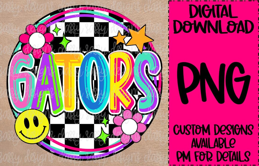 Gators School Mascot, Checker Circle, School Spirit Png, Sports Png ...