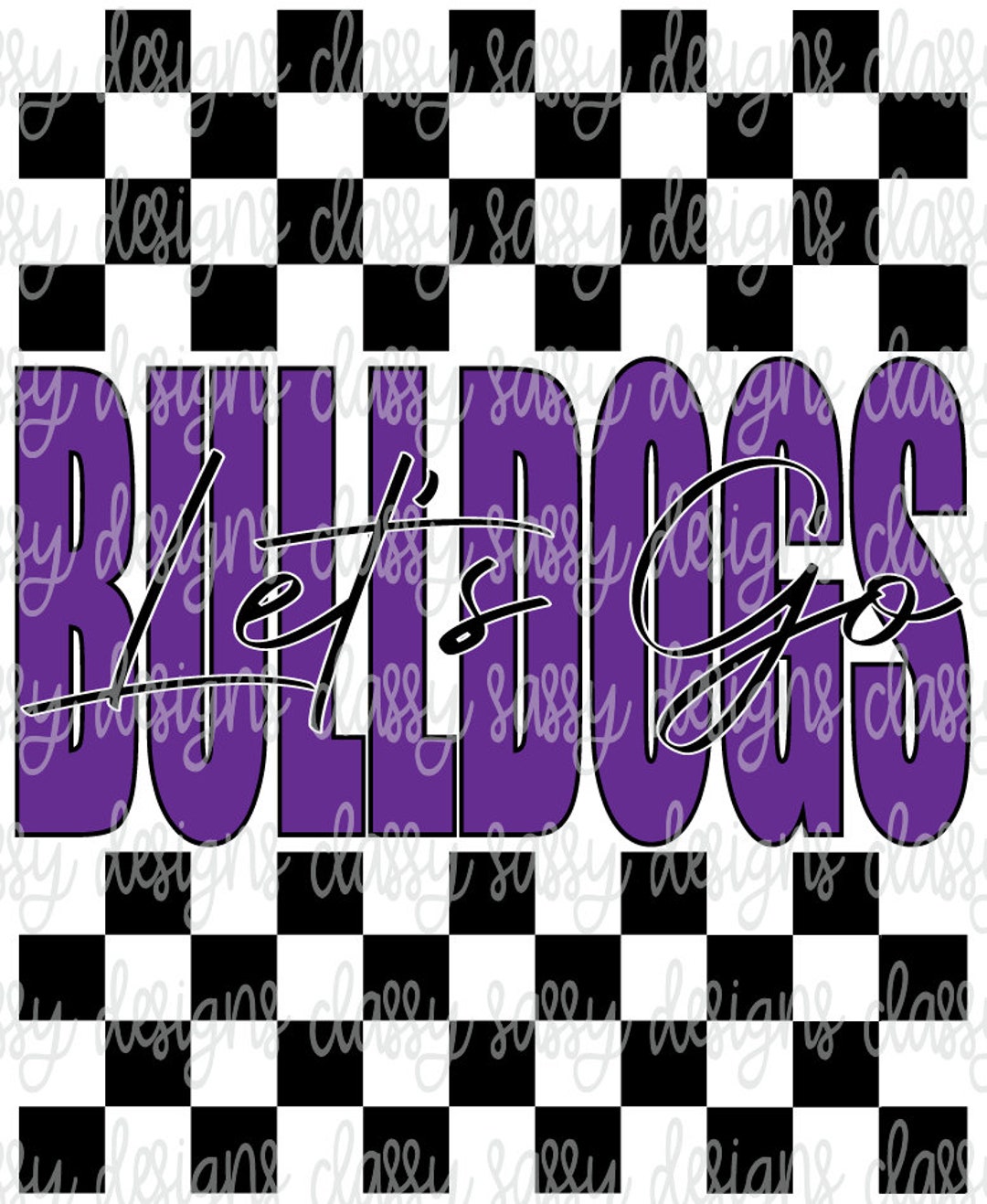 Let's Go Bulldogs School Mascot School Spirit Neon - Etsy