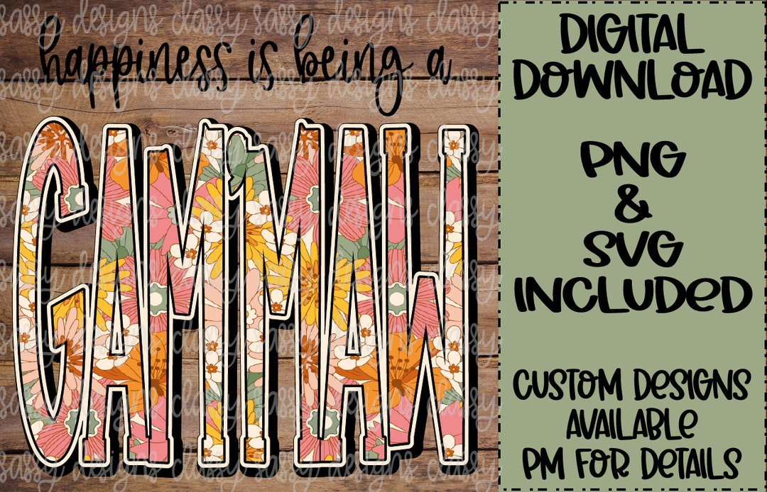 Happiness is Being a Gammaw, Gam'maw, Grandma Mother's Day Svg PNG ...