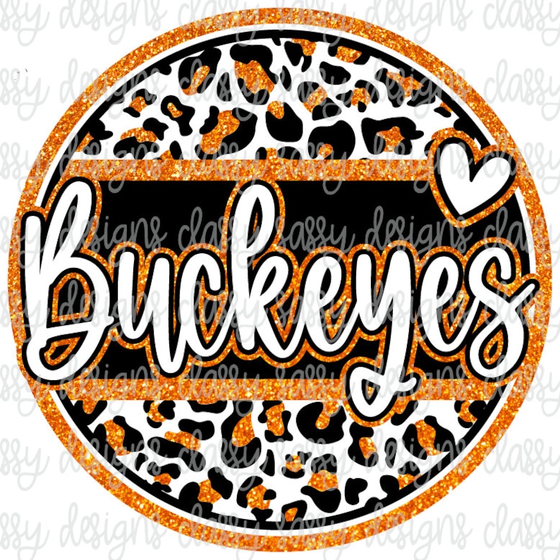 Buckeyes Orange Glitter School Mascot, School Spirit Png, Sports Png ...