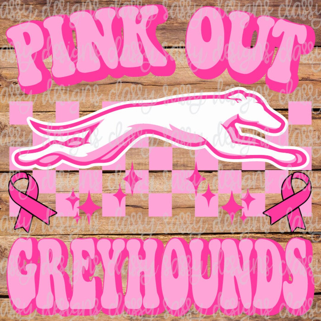 Pink Out Greyhounds, Breast Cancer Awareness, Football, PNG INSTANT ...
