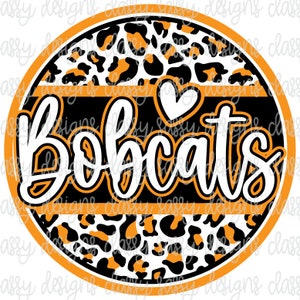 Bobcats Orange Glitter School Mascot, School Spirit, Svg PNG INSTANT ...