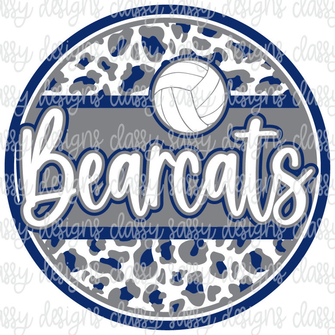 Bearcats Volleyball School Mascot, School Spirit Png, Sports Png, Svg ...