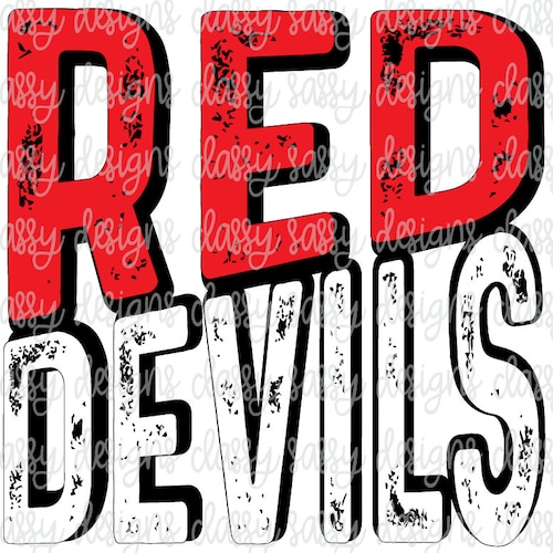Color Mascot Red Devils PNG - Etsy