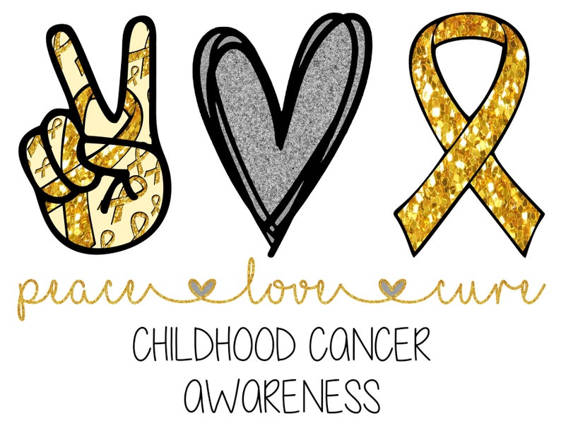 Childhood Cancer Awareness Ribbon PNG INSTANT DOWNLOAD Cut | Etsy