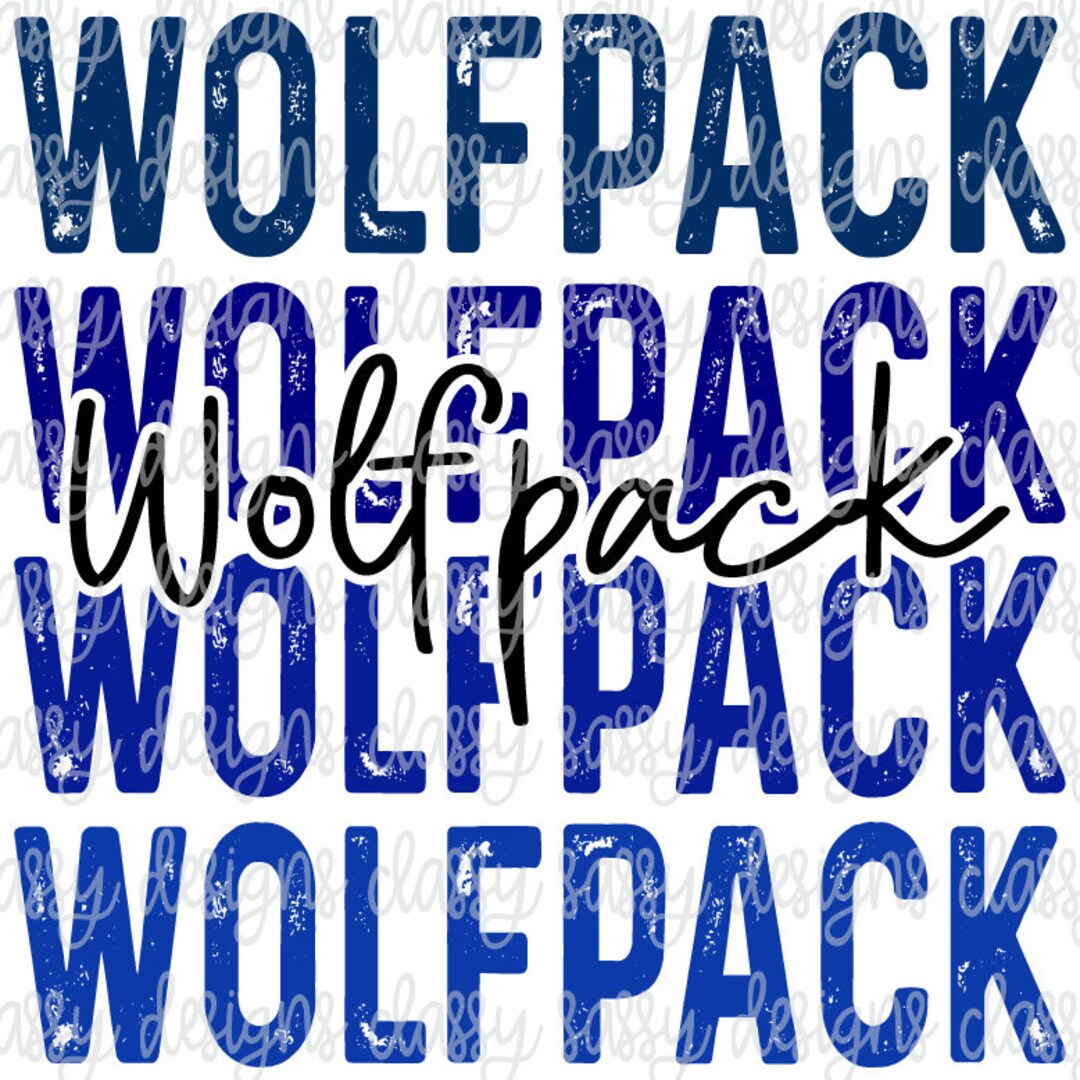 Wolfpack Navy School Mascot, School Spirit Png, Sports Png, Svg PNG ...
