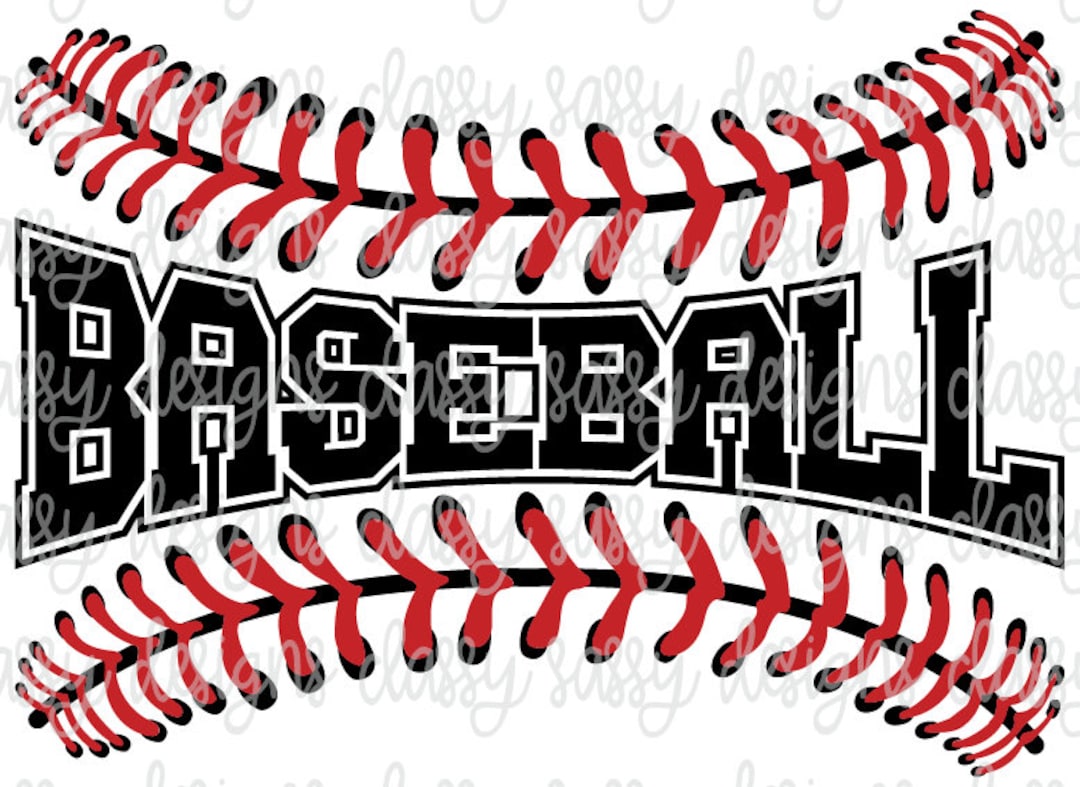 Baseball Stitches Laces Threads Png SVG INSTANT DOWNLOAD Print and Cut ...