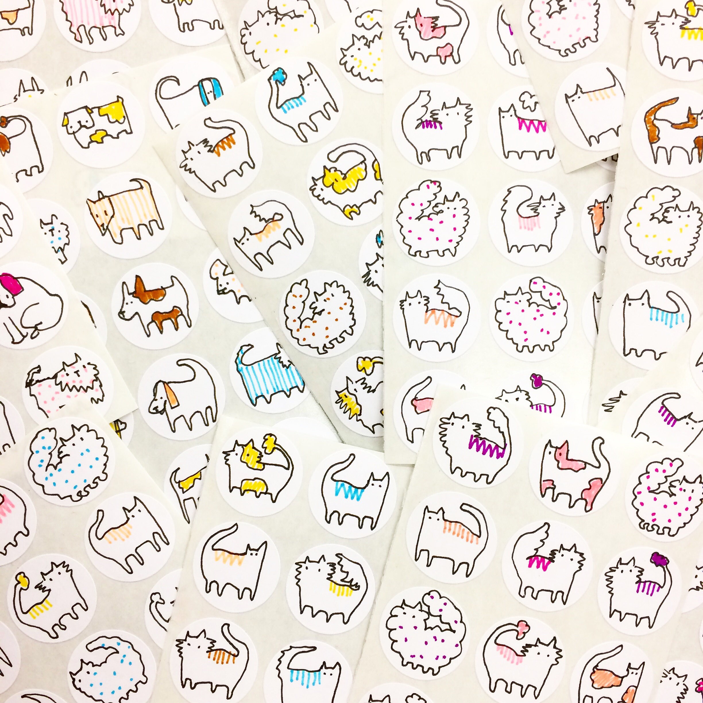 Hand Drawn Stickers Made to Order | Etsy