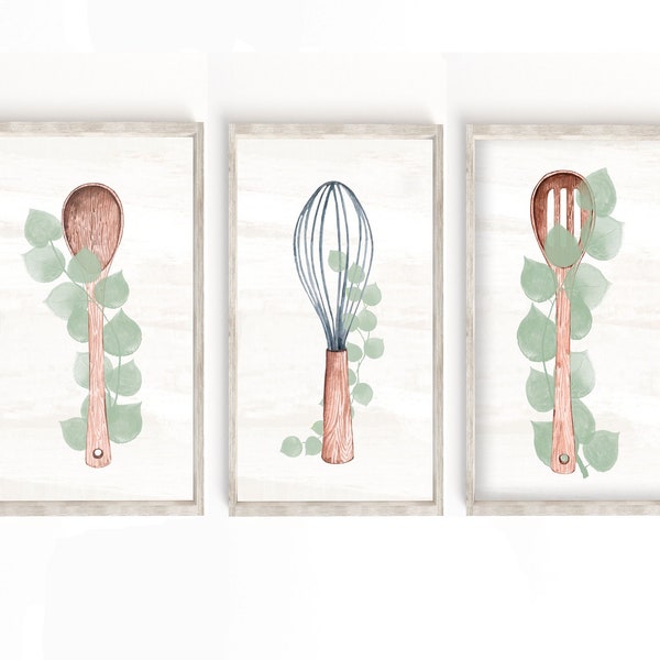Kitchen Utensil Art - Etsy