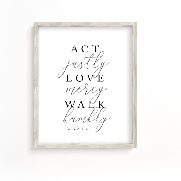 Act Justly - Etsy