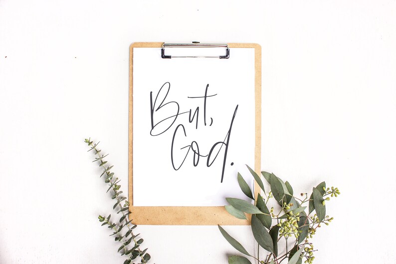 But God Printable Print but God Sign Christian Wall Art - Etsy