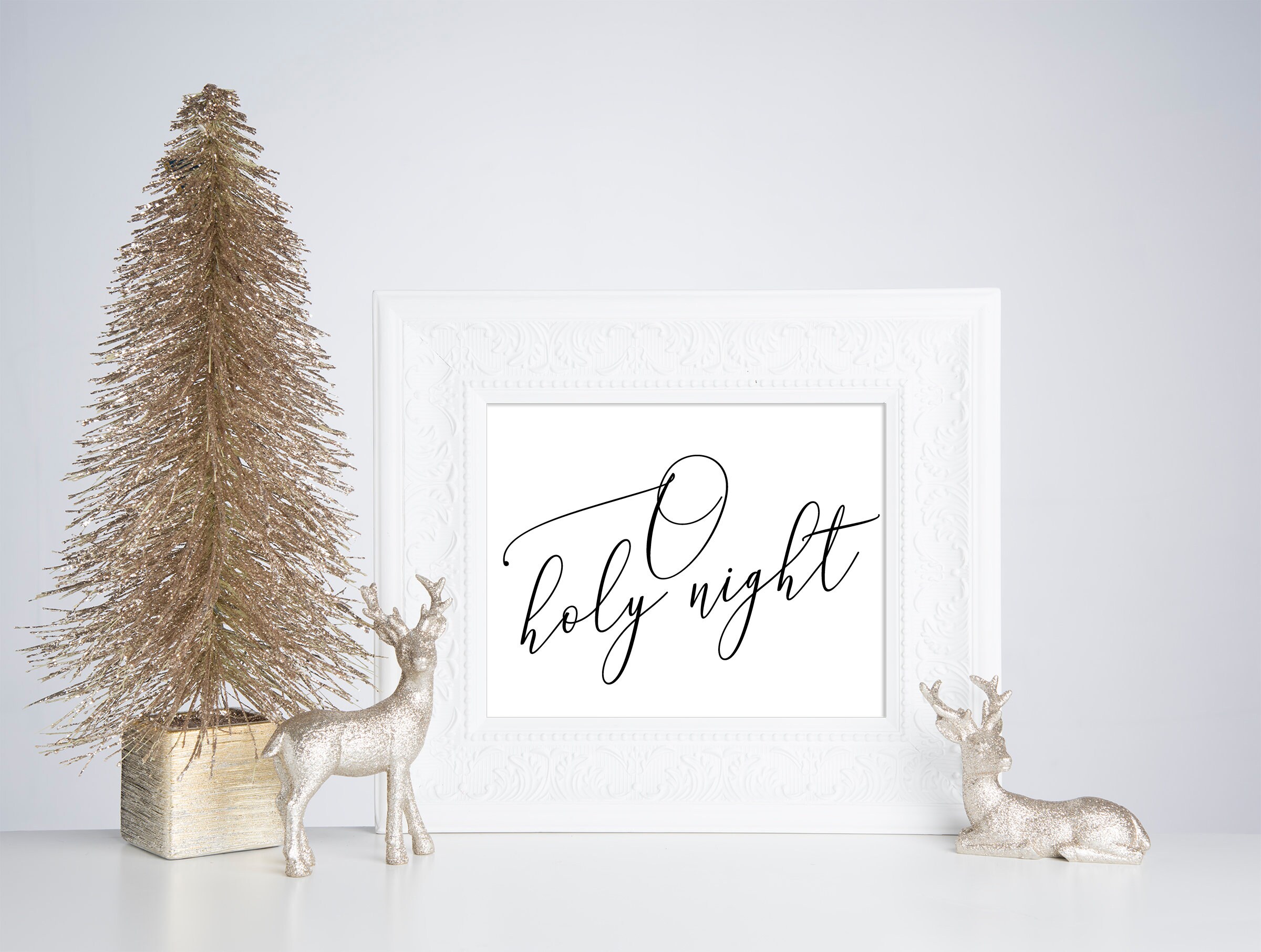O Holy Night Printable Oh Holy Night Print Sign Christmas - Etsy