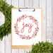 Joy Printable Joy Print Joy Sign Christmas Wall Decor Joy - Etsy
