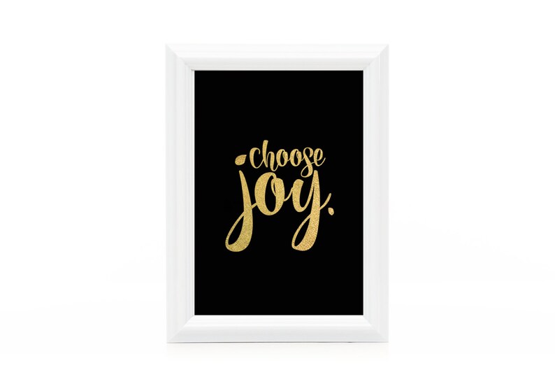 Choose Joy Print Printable Art Print Wall Print Watercolor | Etsy