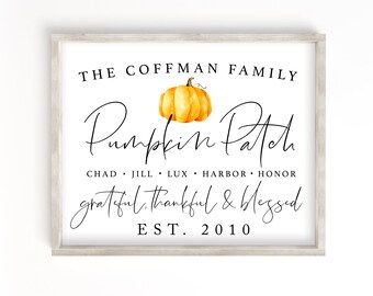 Pumpkin Patch Printable Fall Printable, Pumpkin Patch Sign, Fall Sign ...