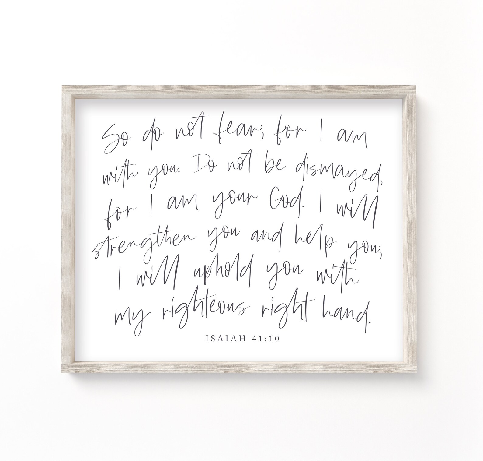 Isaiah 41:10 Printable Do Not Fear for I Am With You - Etsy