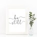 Be Still, Printable, Wall Art, Wall Decor, Home Decor, Bedroom Decor ...