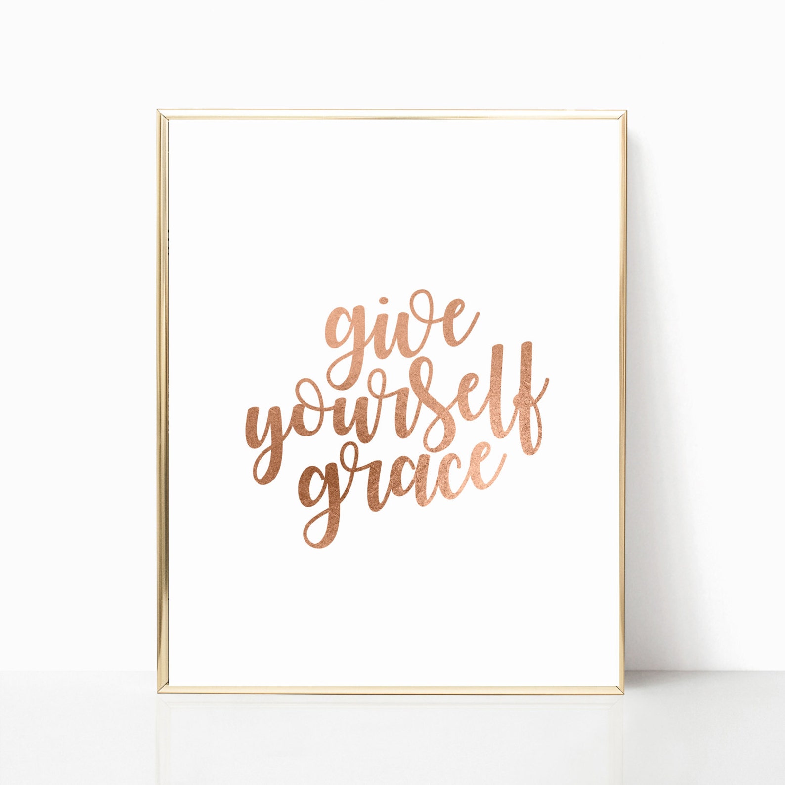 Give Yourself Grace Print, Give Yourself Grace 8x10 Print, 8x10 Poster ...