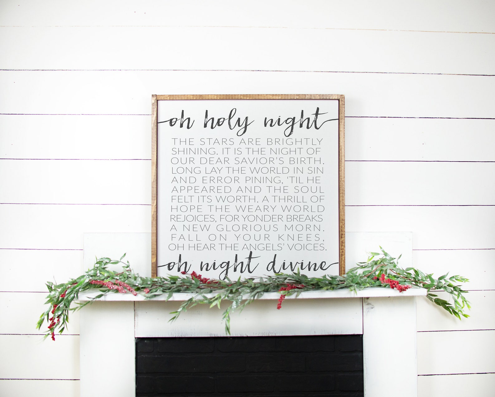 Oh Holy Night Printable Oh Holy Night Print Decor Christmas - Etsy