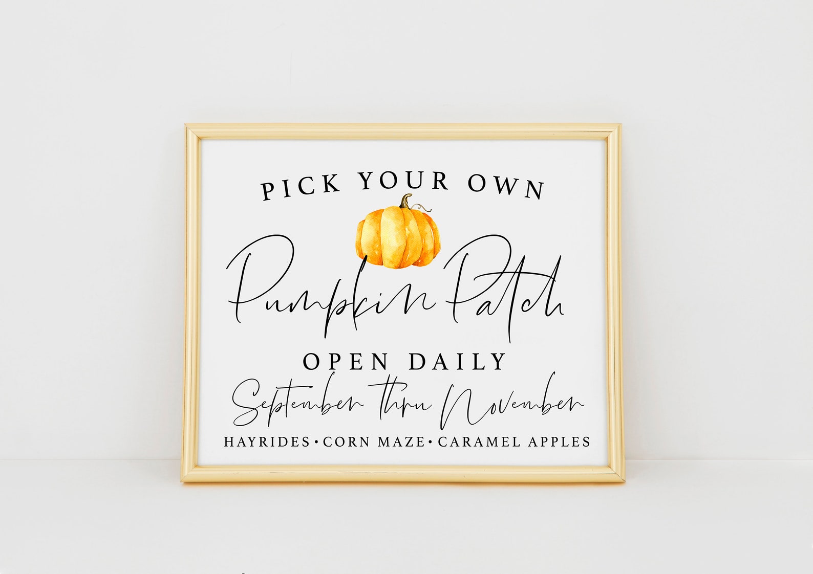 Pumpkin Patch Printable Fall Printable, Pumpkin Patch Sign, Fall Sign ...