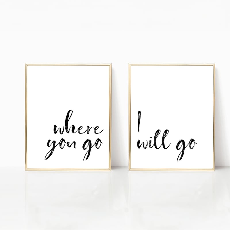 Where You Go I Will - Etsy