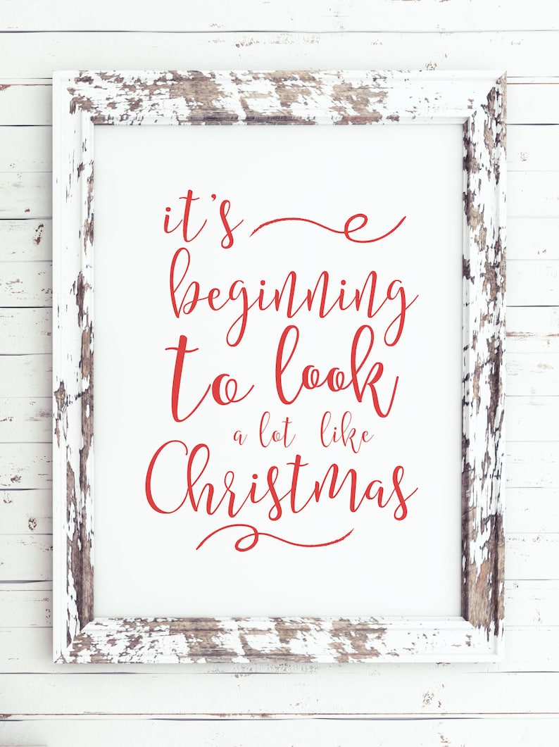 It's Beginning to Look a Lot Like Christmas Printable - Etsy