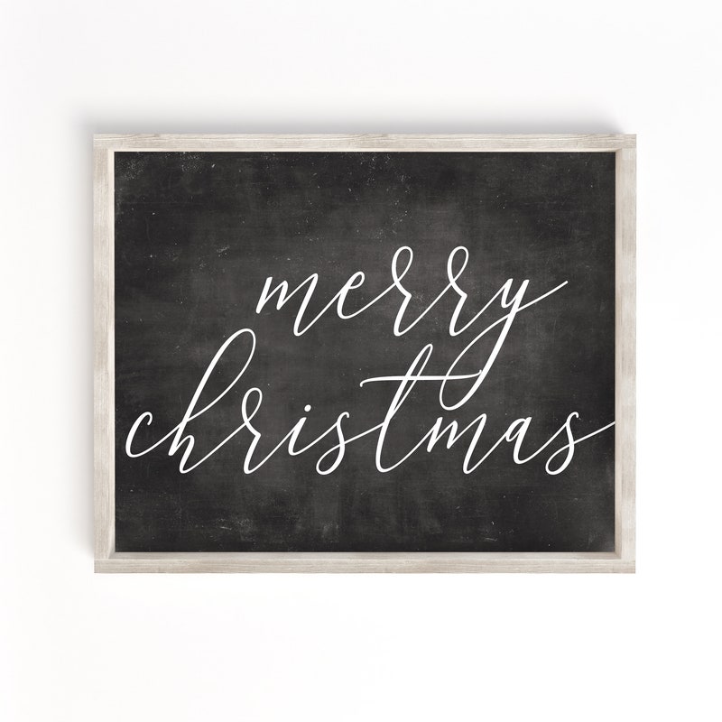 Christmas Chalkboard Sign - Etsy
