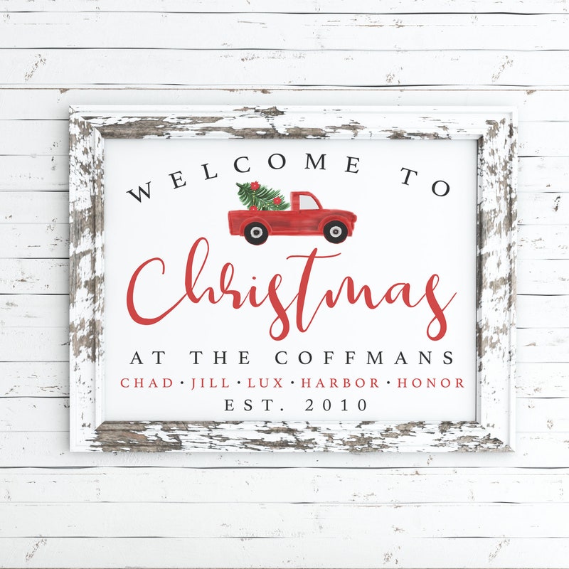 Farmhouse Christmas Sign - Etsy