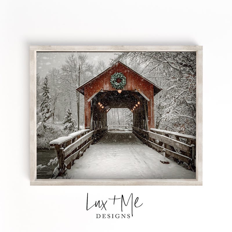 Winter Covered Bridges - Etsy