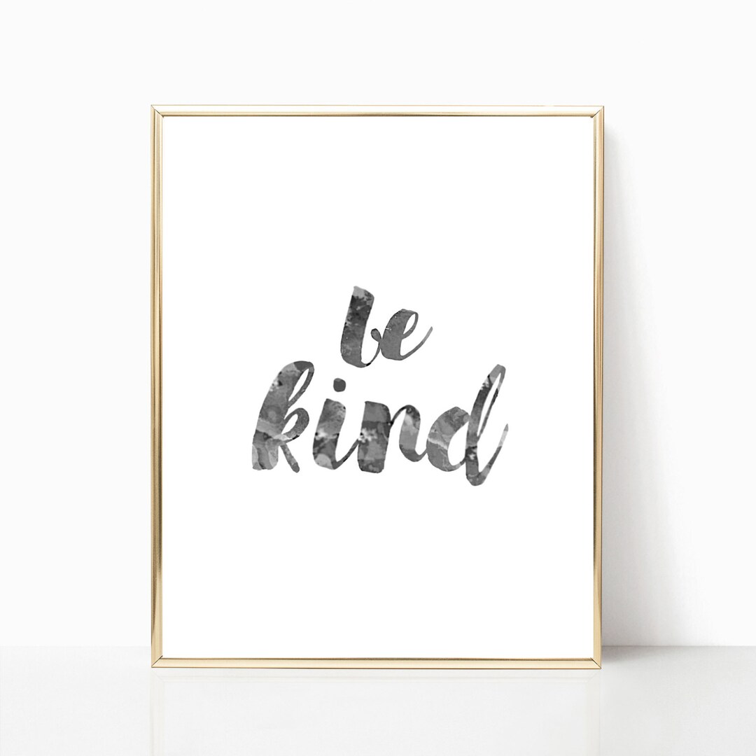 Be Kind Print, 8x10 Poster, Printable, Instant Download, Art Print ...